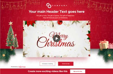 Send Christmas video greetings for free within minutes